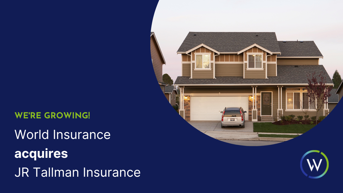 World Insurance Associates Acquires JR Tallman Co. Inc.